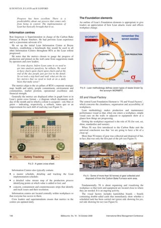 Dunstan Lean thinking Applied to Mining Operations | PDF