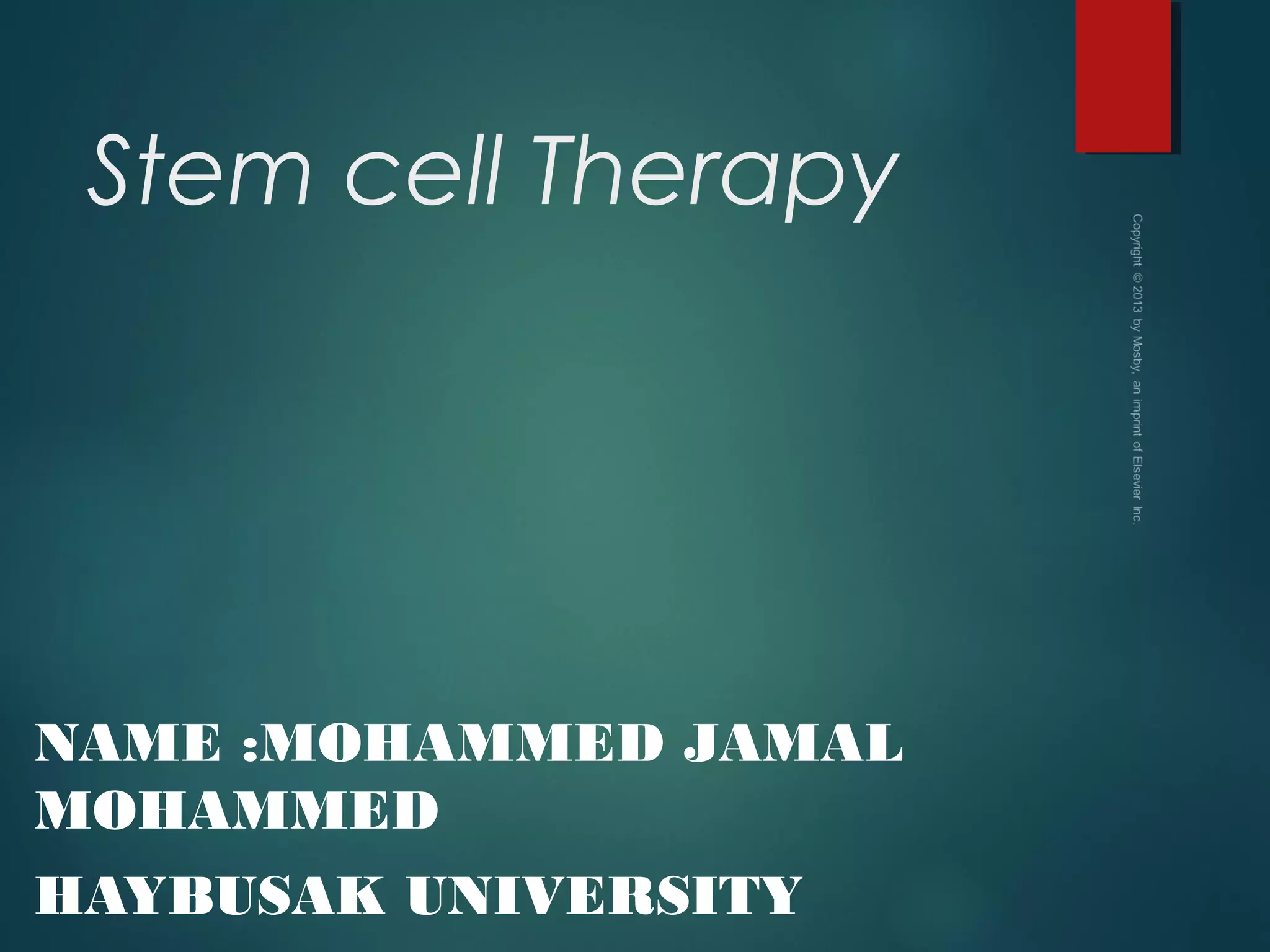 Stem cell therapy | PPT