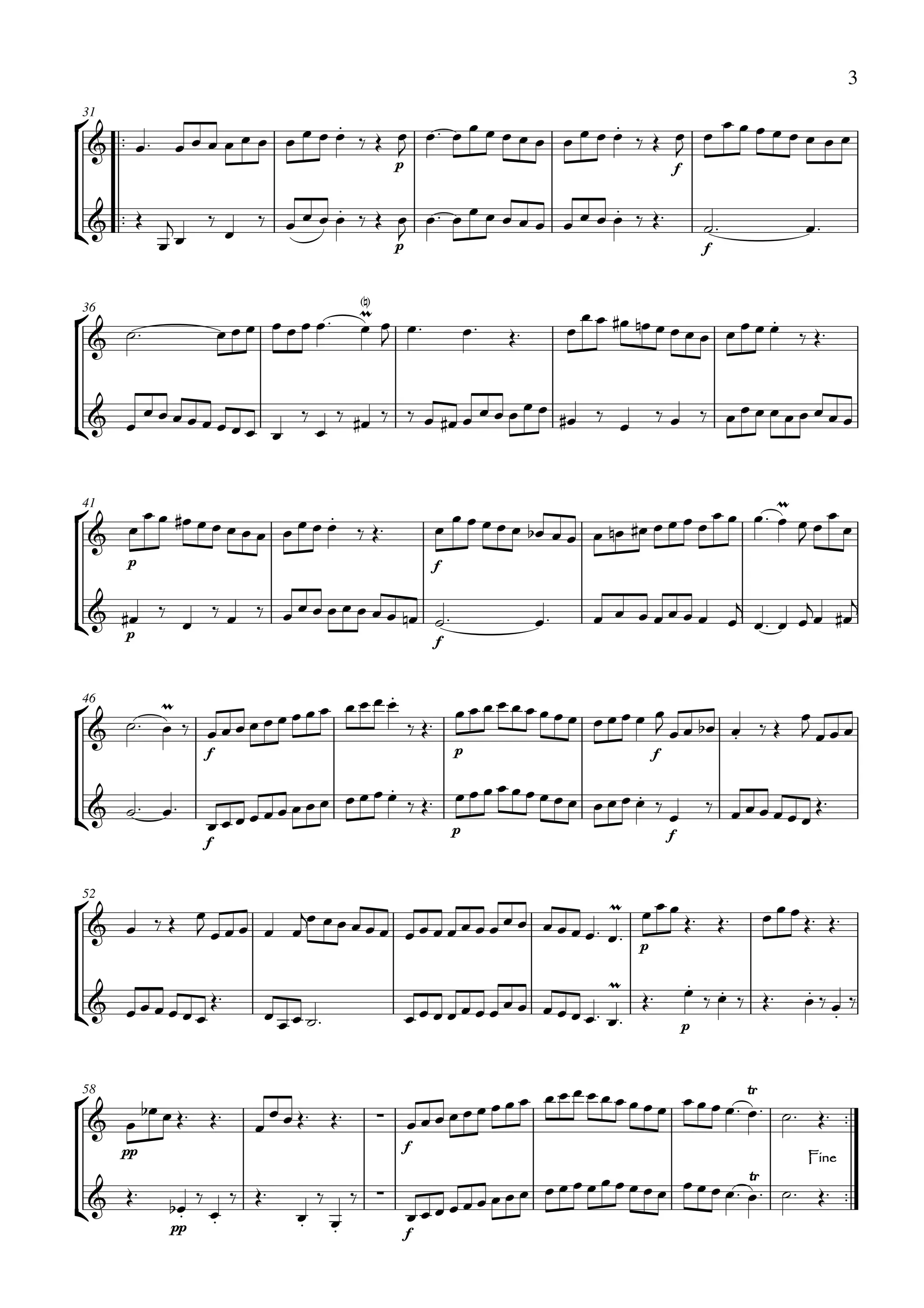 Duo bach clarinetes | PDF