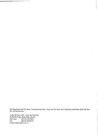 Dược điển Việt Nam xuất bản lần thứ 5-tap-1 | PDF