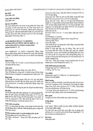 Dược điển Việt Nam xuất bản lần thứ 5-tap-1 | PDF