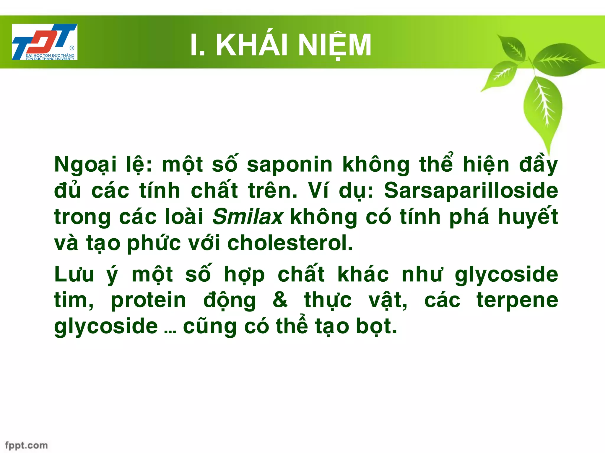 Duoc lieu chua saponin dai cuong gs ts nguyen minh duc | PDF