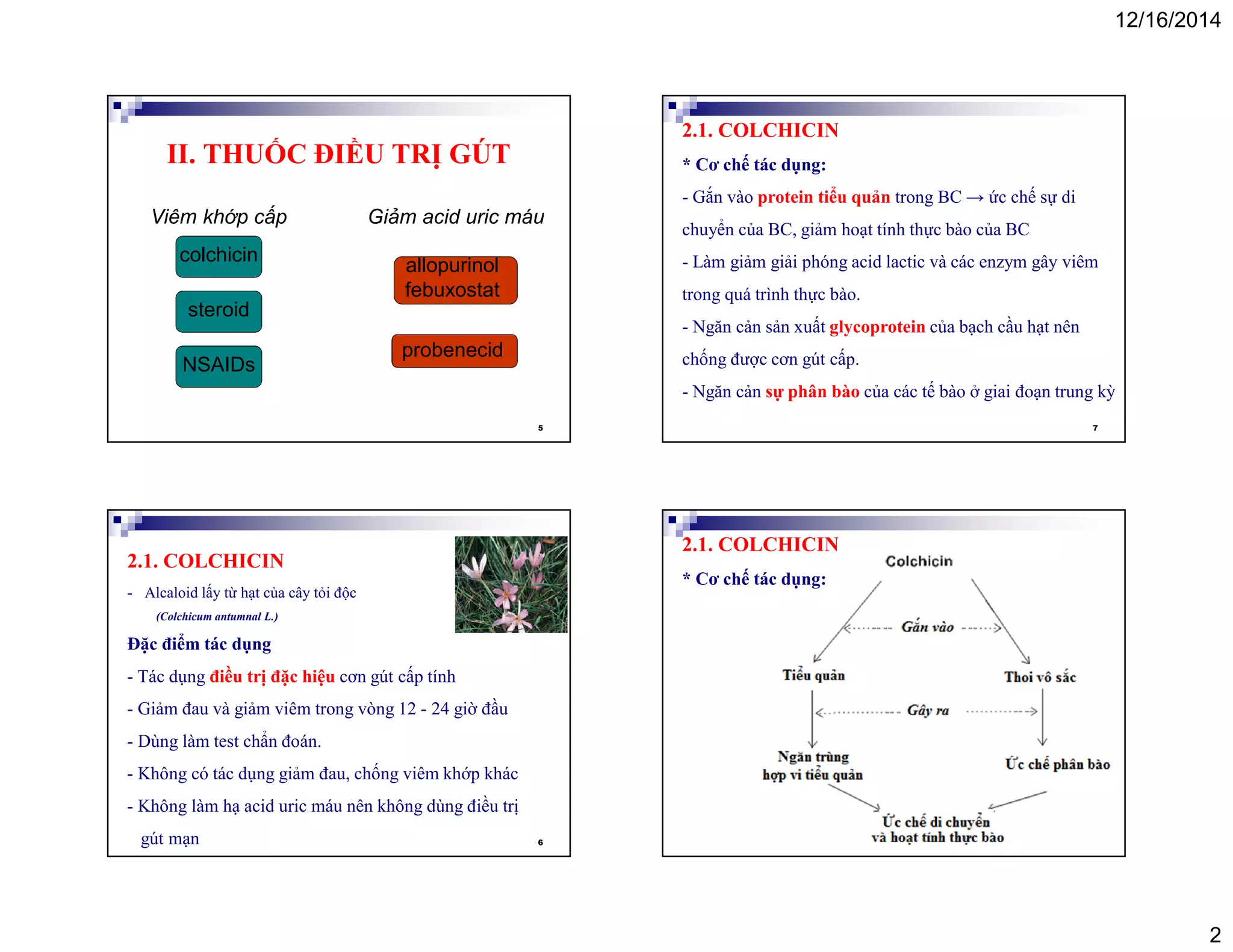 [Duoc ly] bai 3 thuoc dieu tri gout | PDF