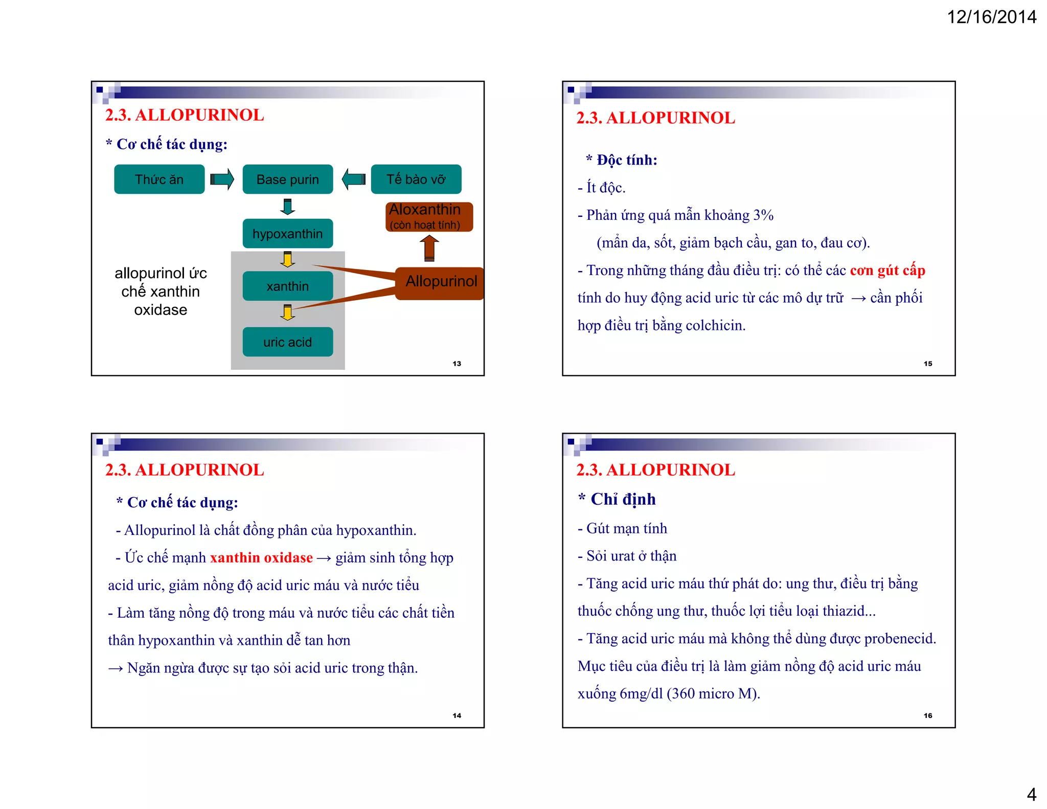[Duoc ly] bai 3 thuoc dieu tri gout | PDF