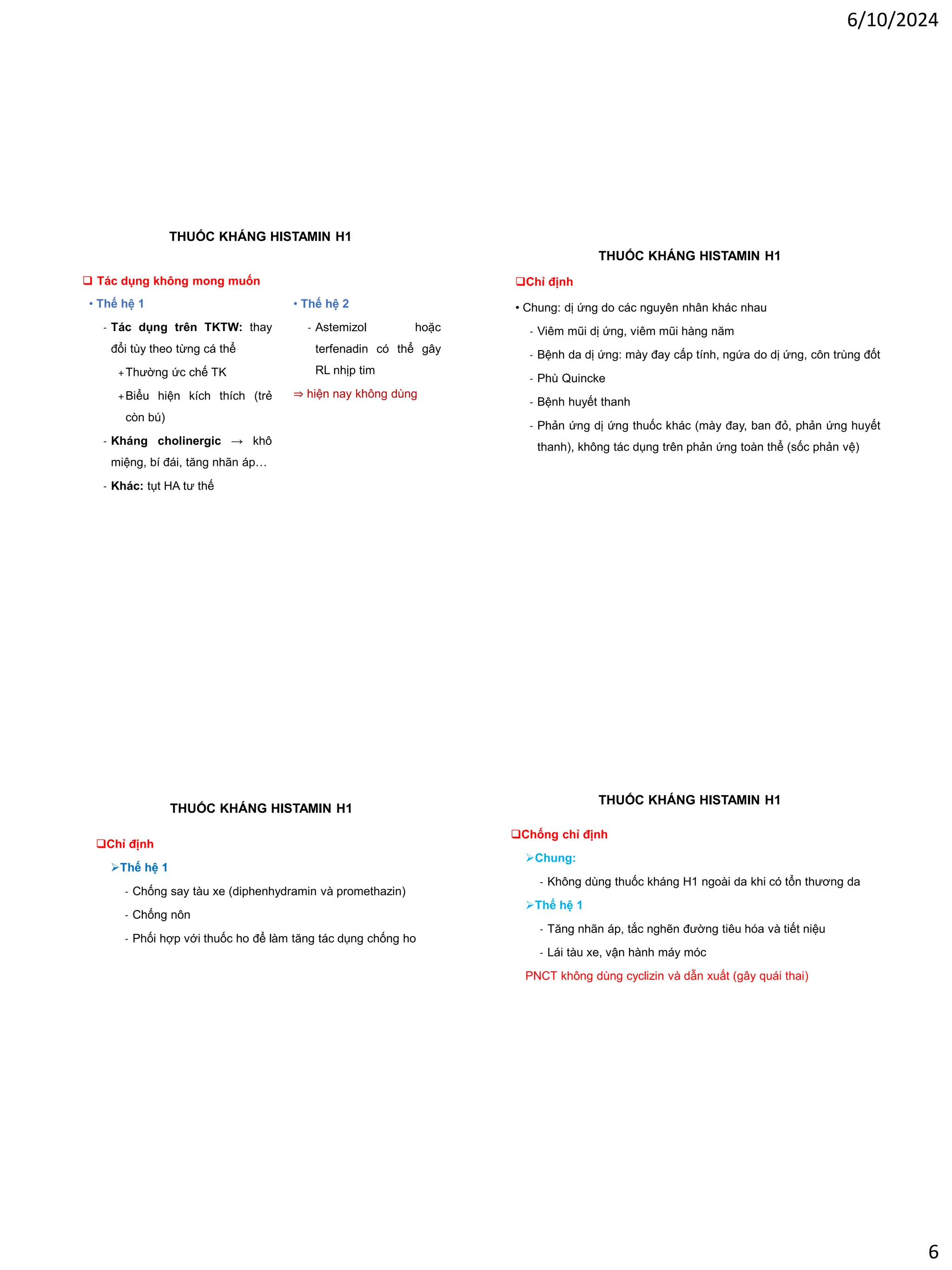 [DUOC LY] Thuốc kháng Histamin H1.pdf111 | PDF