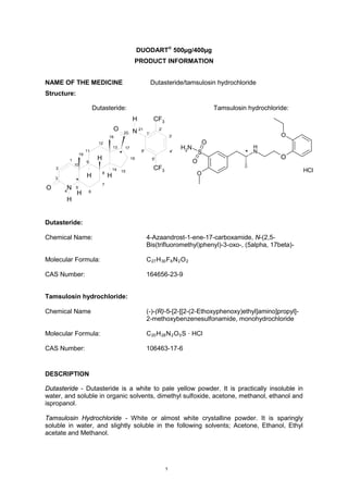 Duodart pi au_009_approved | PDF
