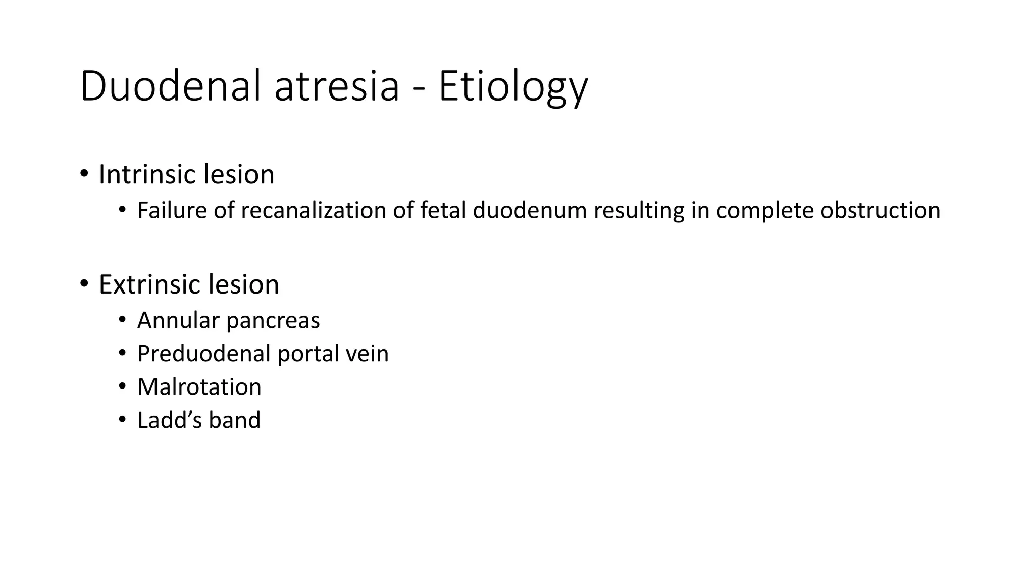 Duodenal atresia | PPTX