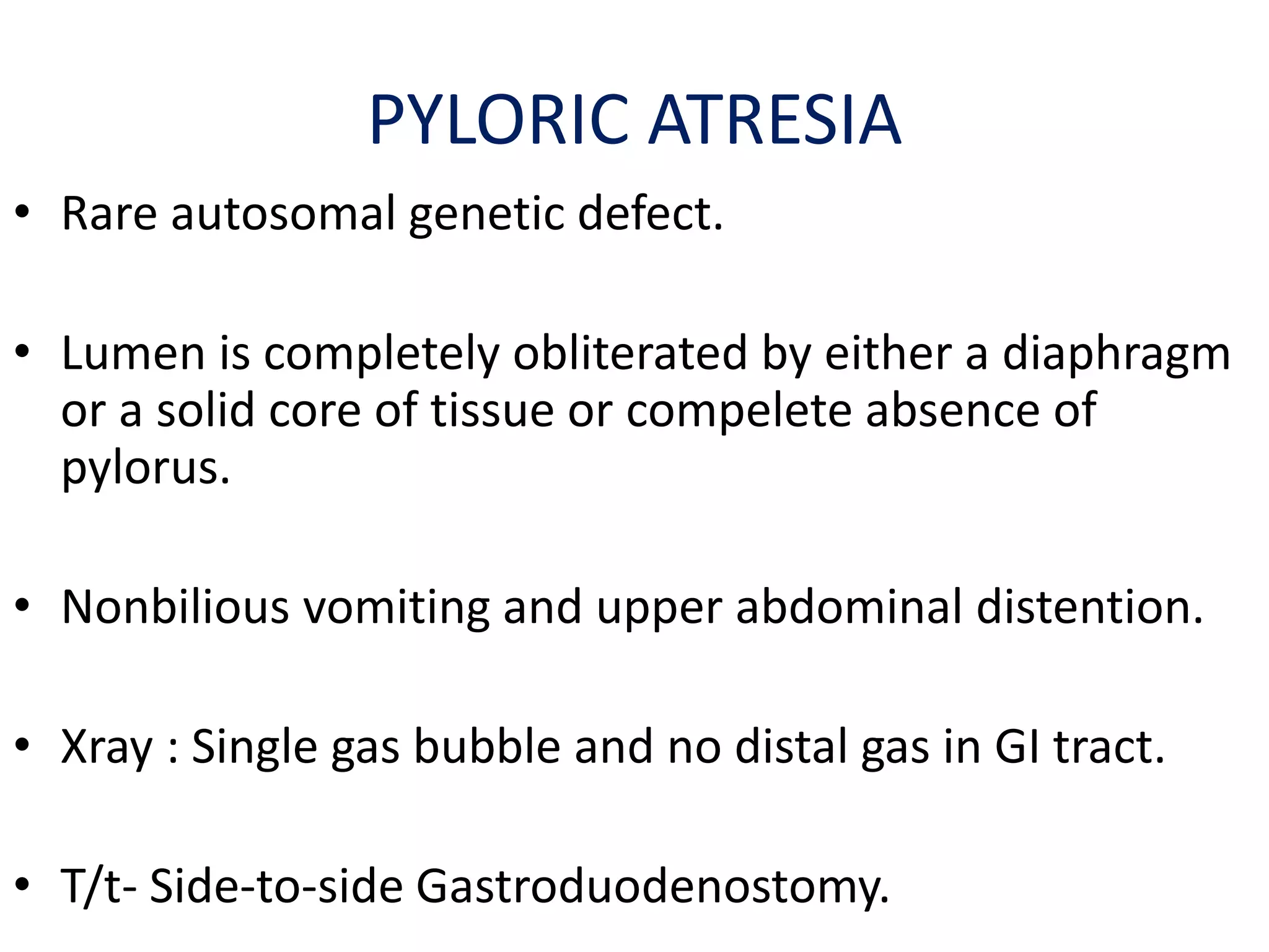 Duodenal atresia stenosis PRANAYA PPT | PPTX