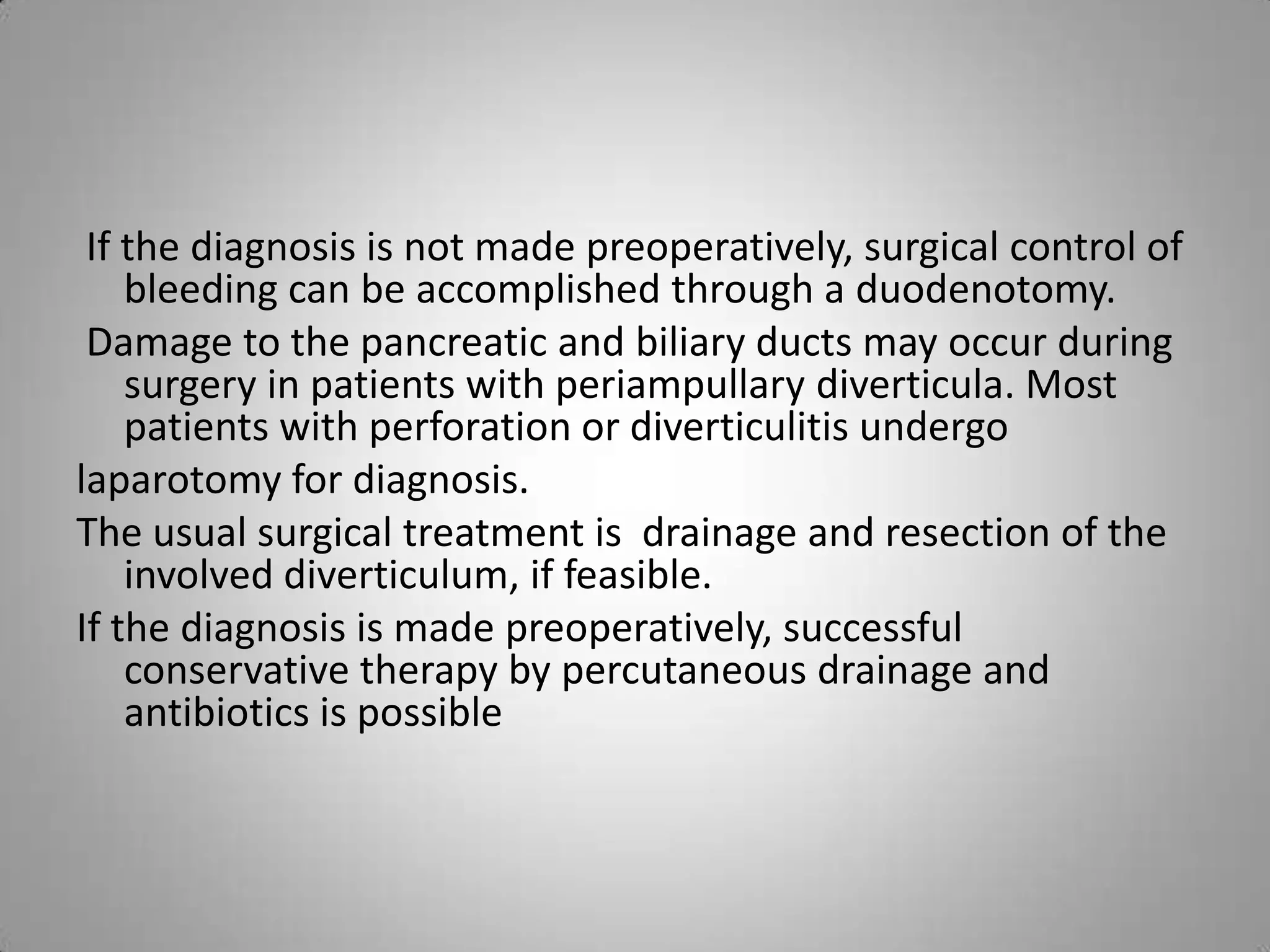 Duodenal diverticula | PPTX