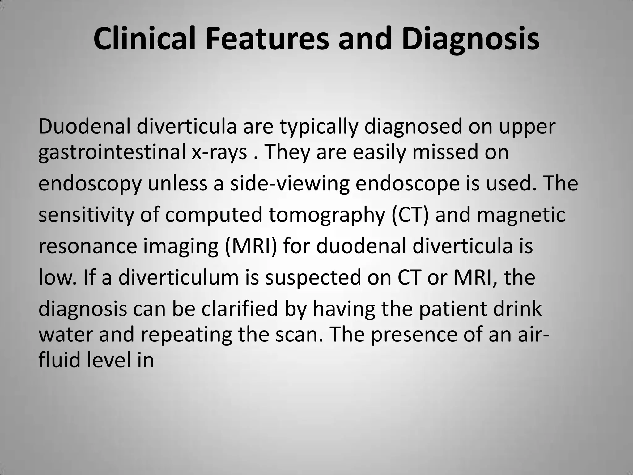Duodenal diverticula | PPTX