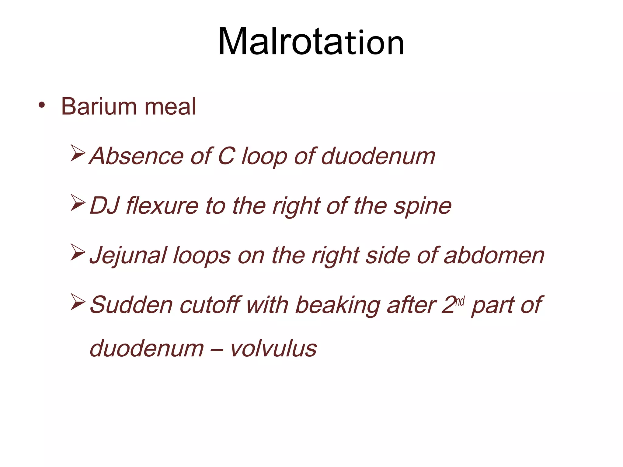 Duodenal obstruction (neonates) | PPT