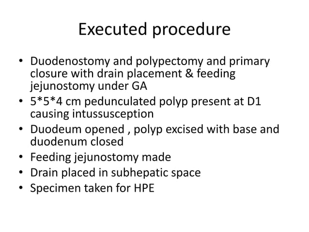 Duodenal polyp | PPTX | Digestive Disorders | Diseases and Conditions