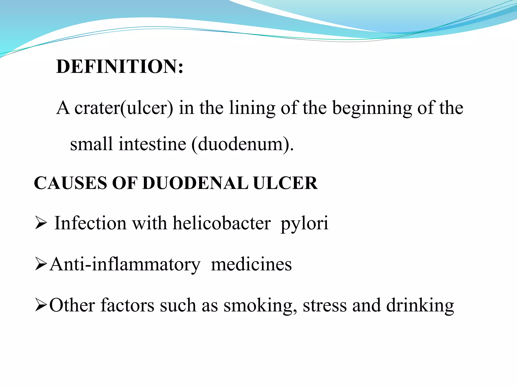 Case presentation on Duodenal ulcer | PPTX