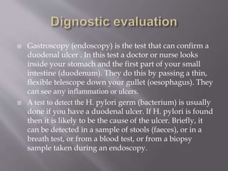 Duodenal ulcer presentation | PPTX