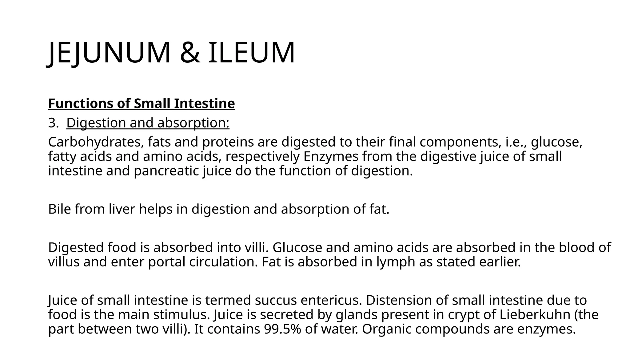DUODENUM, JEJUNUM & ILEUM.. DUODENUM, JEJUNUM & ILEUM | PPTX