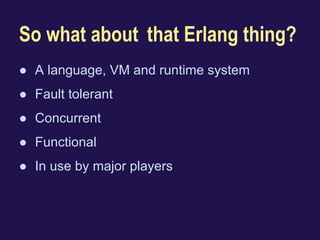 Duo Disco - doing the Erlang dance | PPT
