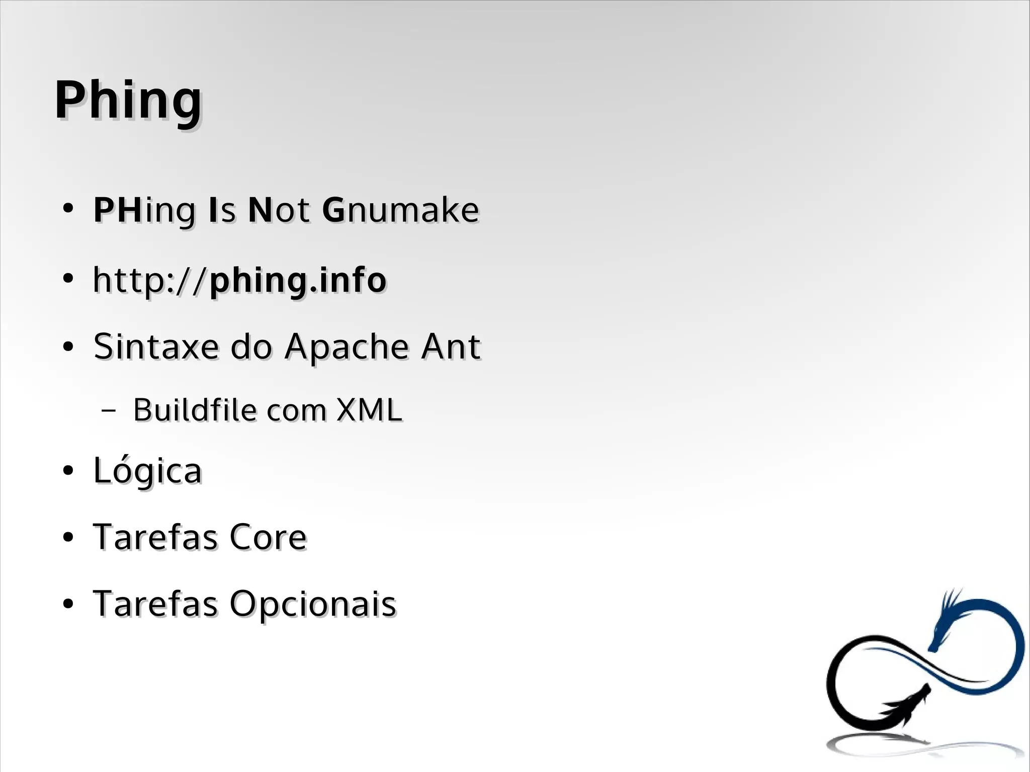 Building com Phing - 7Masters PHP | PPT
