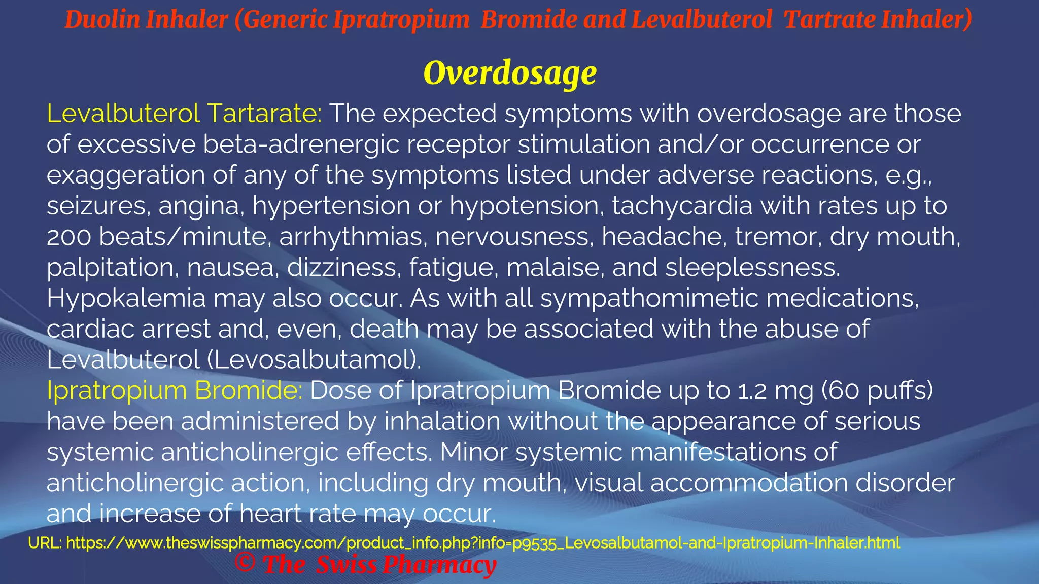 Duolin Inhaler (Generic Ipratropium Bromide and Levalbuterol Tartrate ...