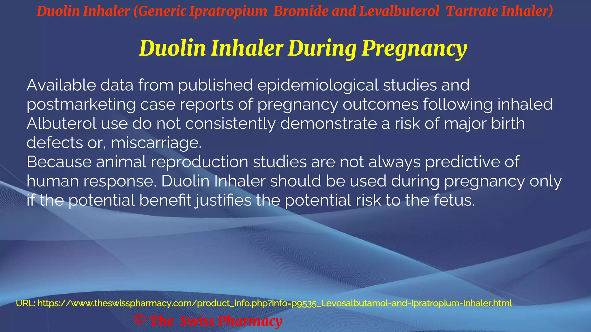 Duolin Inhaler (Generic Ipratropium Bromide and Levalbuterol Tartrate ...
