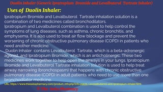 Duolin Inhaler (Generic Ipratropium Bromide and Levalbuterol Tartrate ...