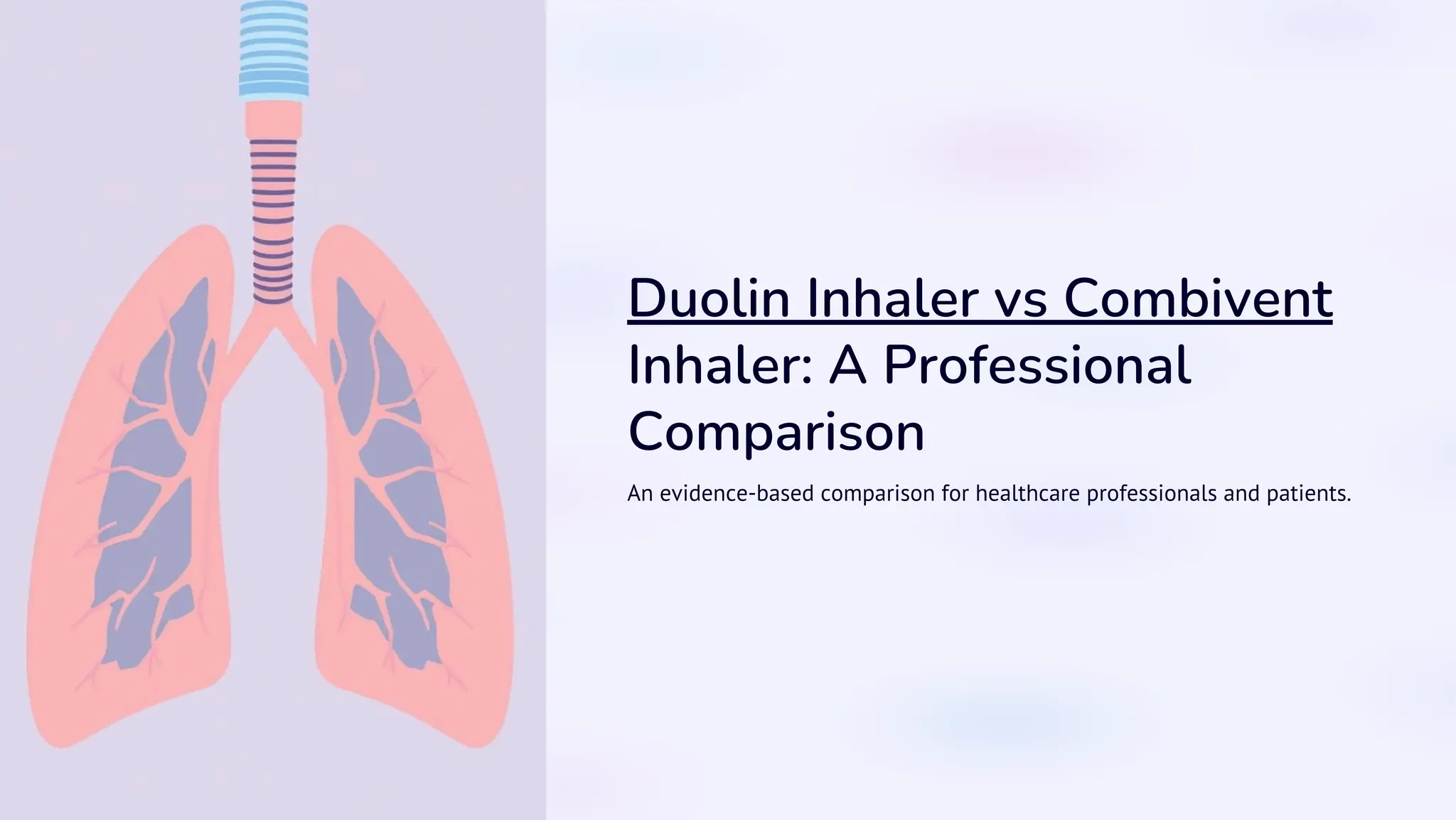 Duolin vs. Combivent Inhaler: A Comparative Overview for Respiratory ...