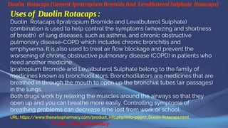 Duolin Rotacaps (Generic Ipratropium Bromide And Levalbuterol Sulphate ...