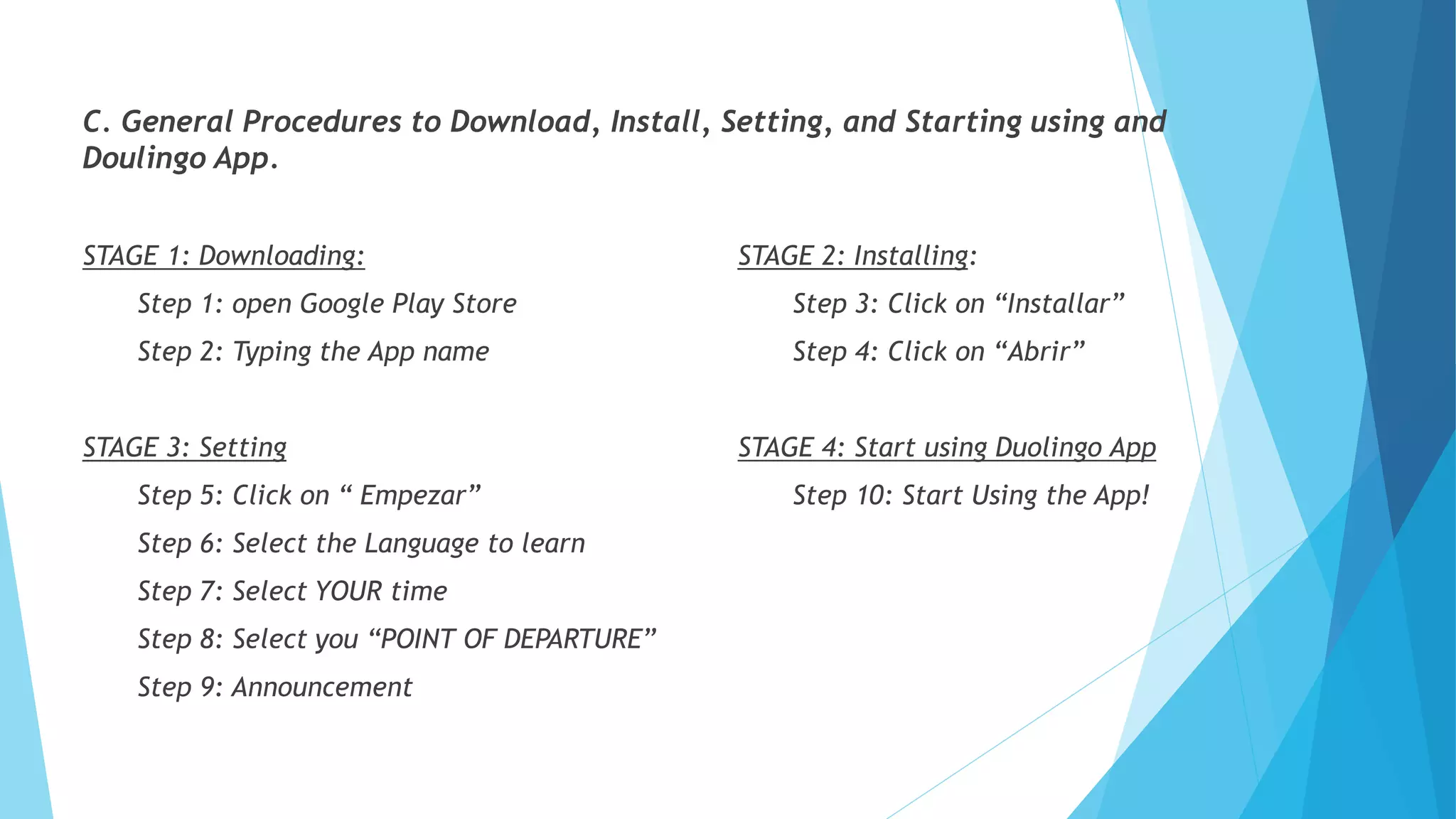 Duolingo app as a resource to english teaching and learning | PPTX