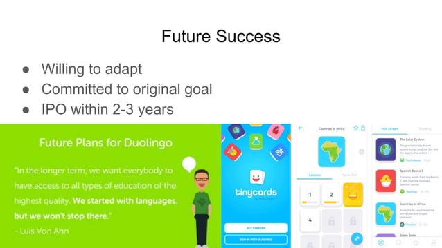 Duolingo company presentation | PDF | Technology & Computing