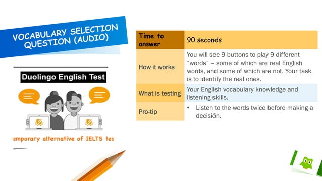 Duolingo English Test Question Description | PDF