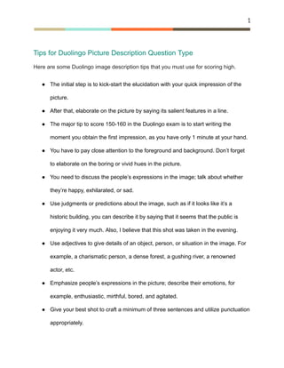 Duolingo Picture Description_ 50+ Real Examples to Score High.pdf