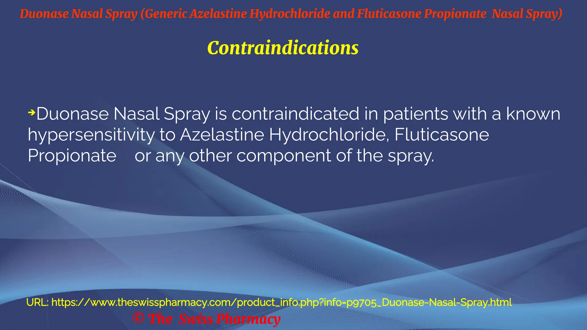 Duonase Nasal Spray (Generic Azelastine Hydrochloride and Fluticasone ...