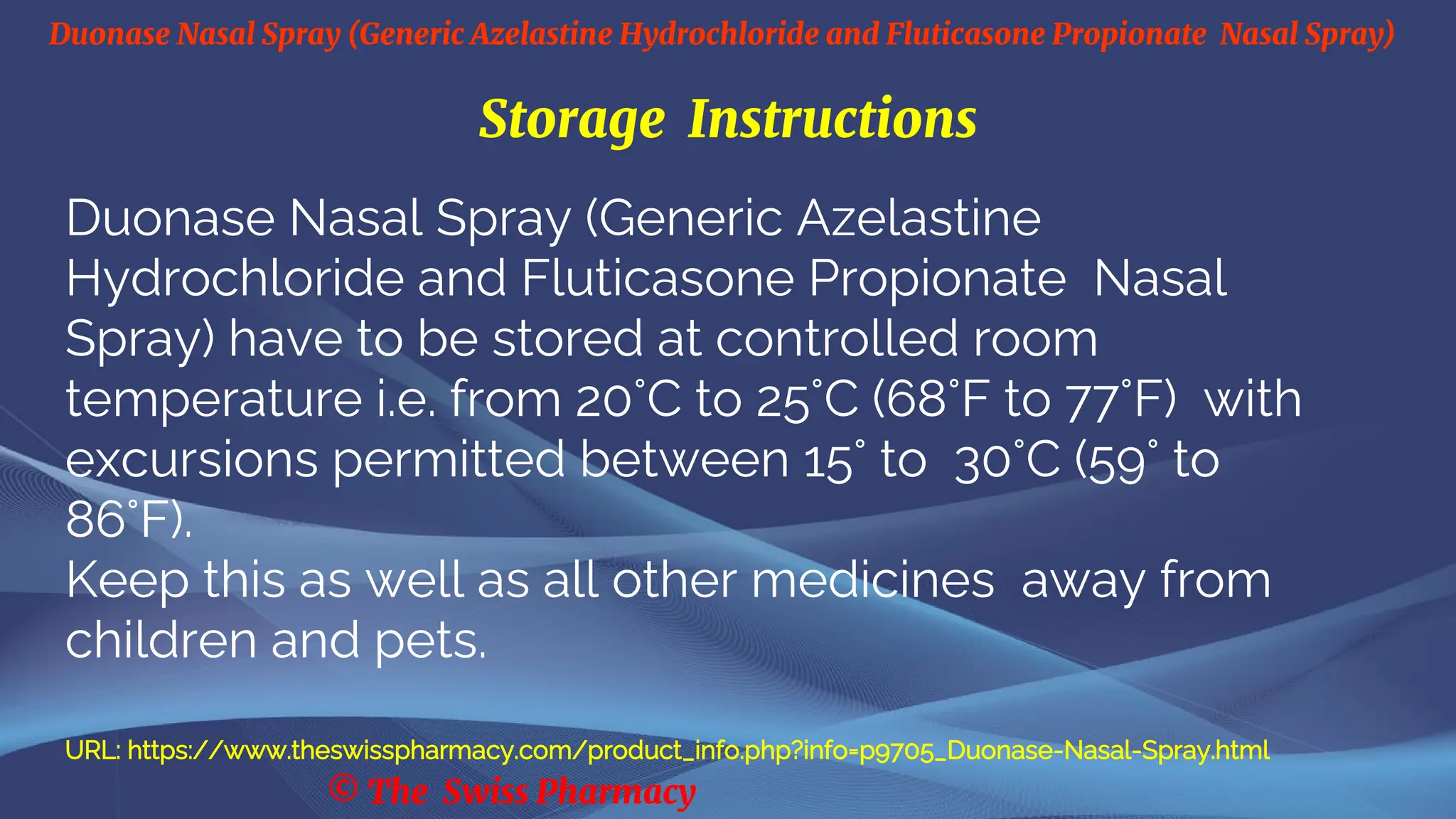 Duonase Nasal Spray (Generic Azelastine Hydrochloride and Fluticasone ...