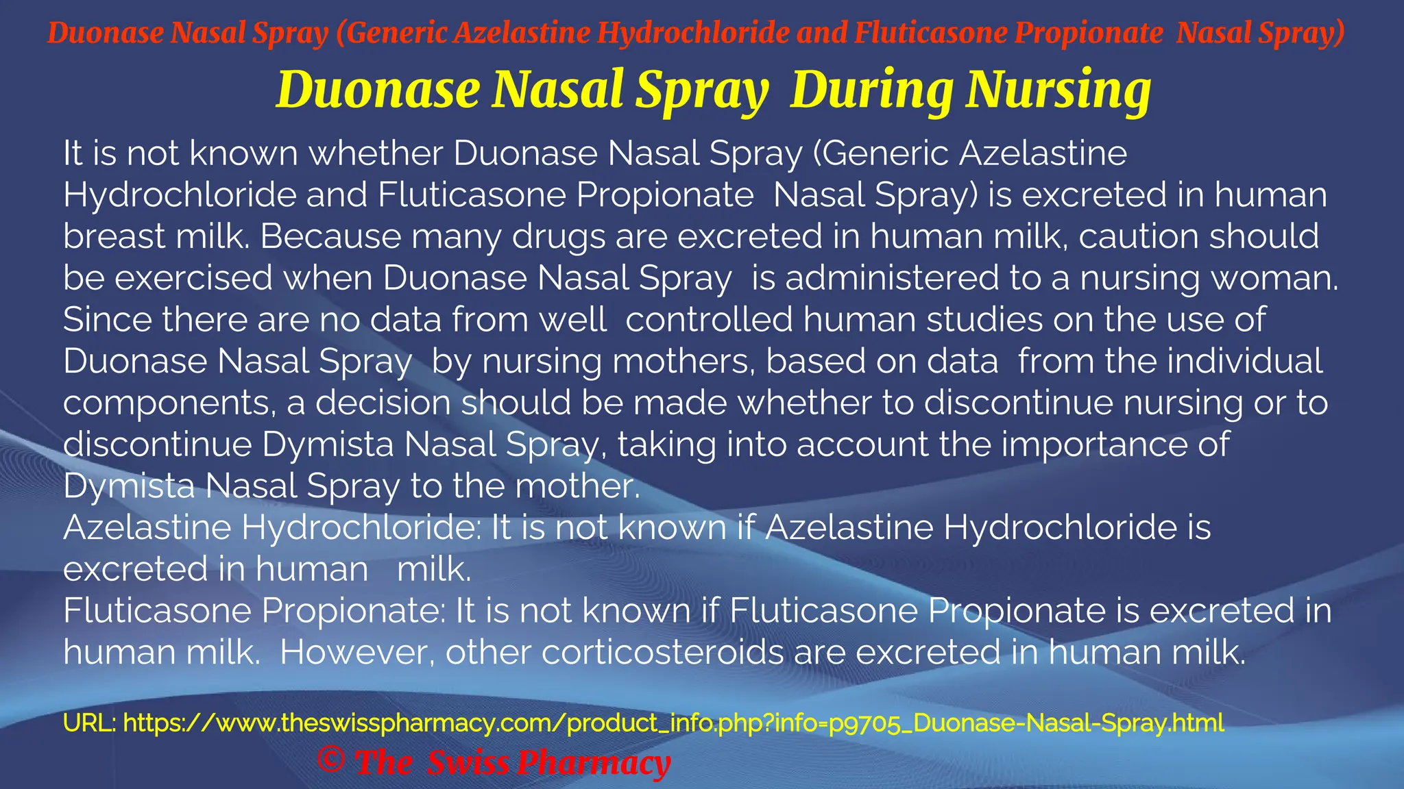 Duonase Nasal Spray (Generic Azelastine Hydrochloride and Fluticasone ...