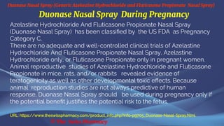 Duonase Nasal Spray (Generic Azelastine Hydrochloride and Fluticasone ...
