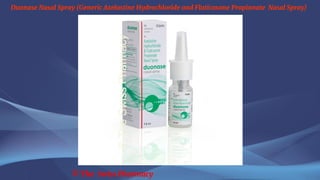 Duonase Nasal Spray (Generic Azelastine Hydrochloride and Fluticasone ...