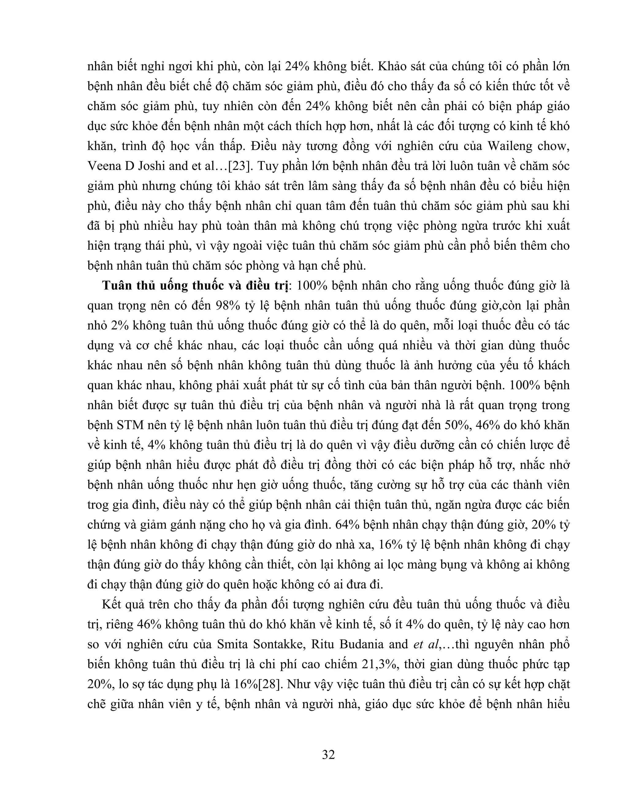 Đề tài: Sự tuân thủ điều trị của bệnh nhân suy thận mạn ở khoa Nội | PDF