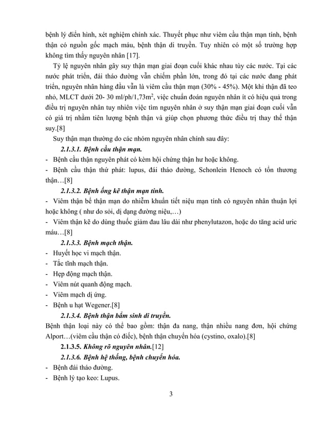 Đề tài: Sự tuân thủ điều trị của bệnh nhân suy thận mạn ở khoa Nội | PDF