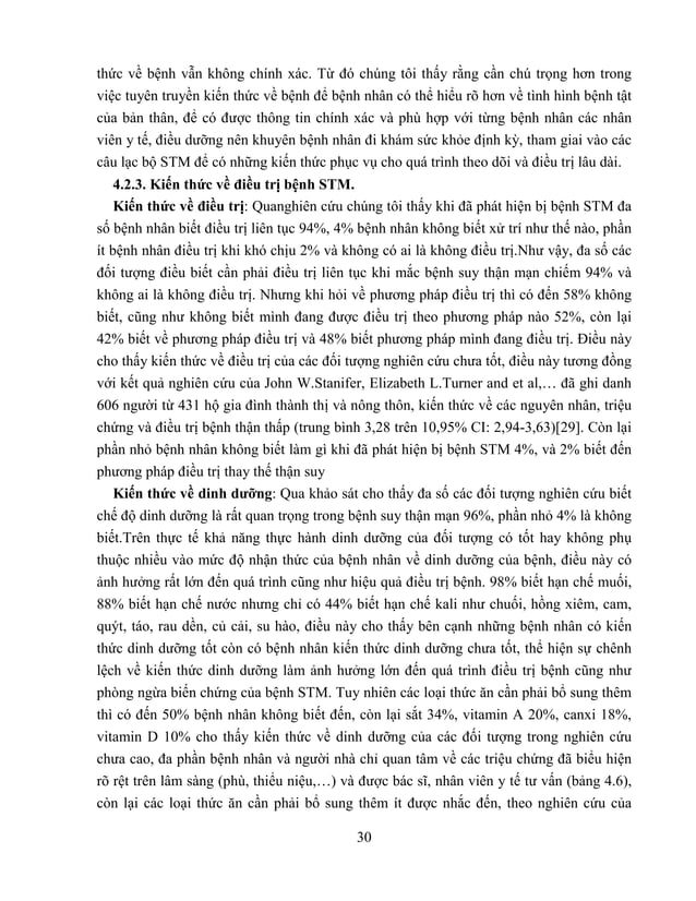 Đề tài: Sự tuân thủ điều trị của bệnh nhân suy thận mạn ở khoa Nội | PDF