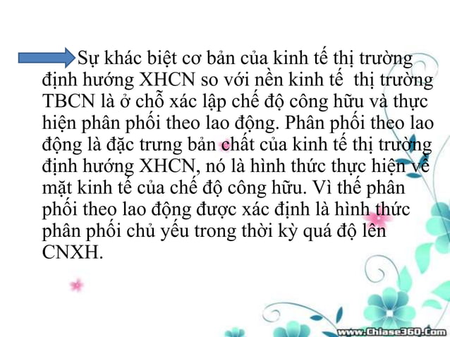 SO SÁNH NỀN KINH TẾ THỊ TRƯỜNG ĐỊNH HƯỚNG XHCN VÀ NỀN KINH TẾ THỊ TRƯỜNG ĐỊNH HƯỚNG TBCN | PPTX