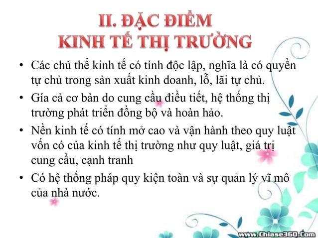 SO SÁNH NỀN KINH TẾ THỊ TRƯỜNG ĐỊNH HƯỚNG XHCN VÀ NỀN KINH TẾ THỊ TRƯỜNG ĐỊNH HƯỚNG TBCN | PPTX