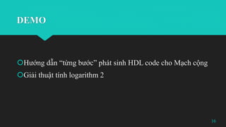 [Duong tran] hdl_coder_logarithm_2 | PPT