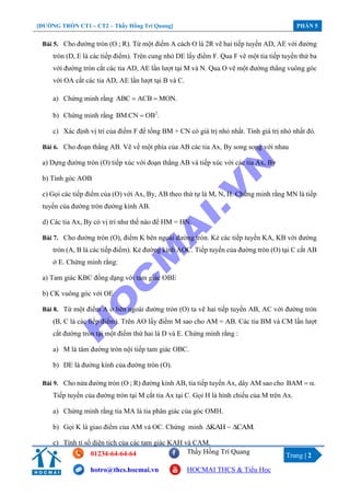 Duong tron bttl phan 5 ct1, ct2 | PDF
