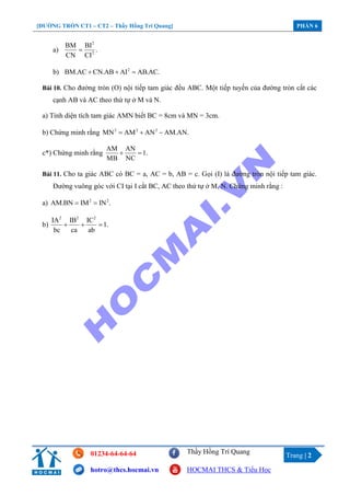 Duong tron bttl phan 6 ct1, ct2 | PDF