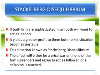 stackelberg Duopoly model | PPTX