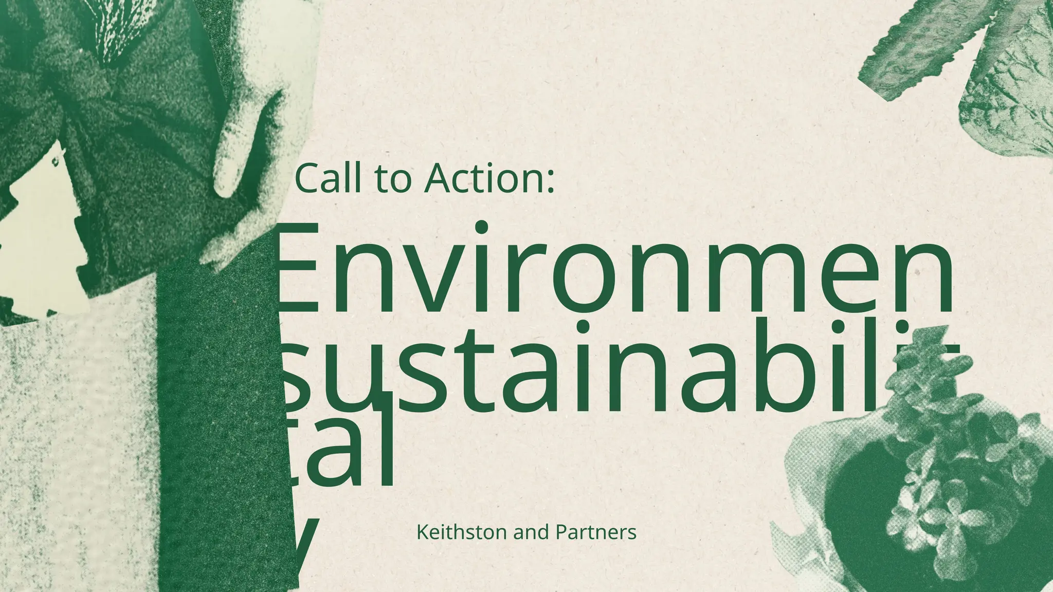 Duotone Modern Textured Environmental Sustainability Campaign ...