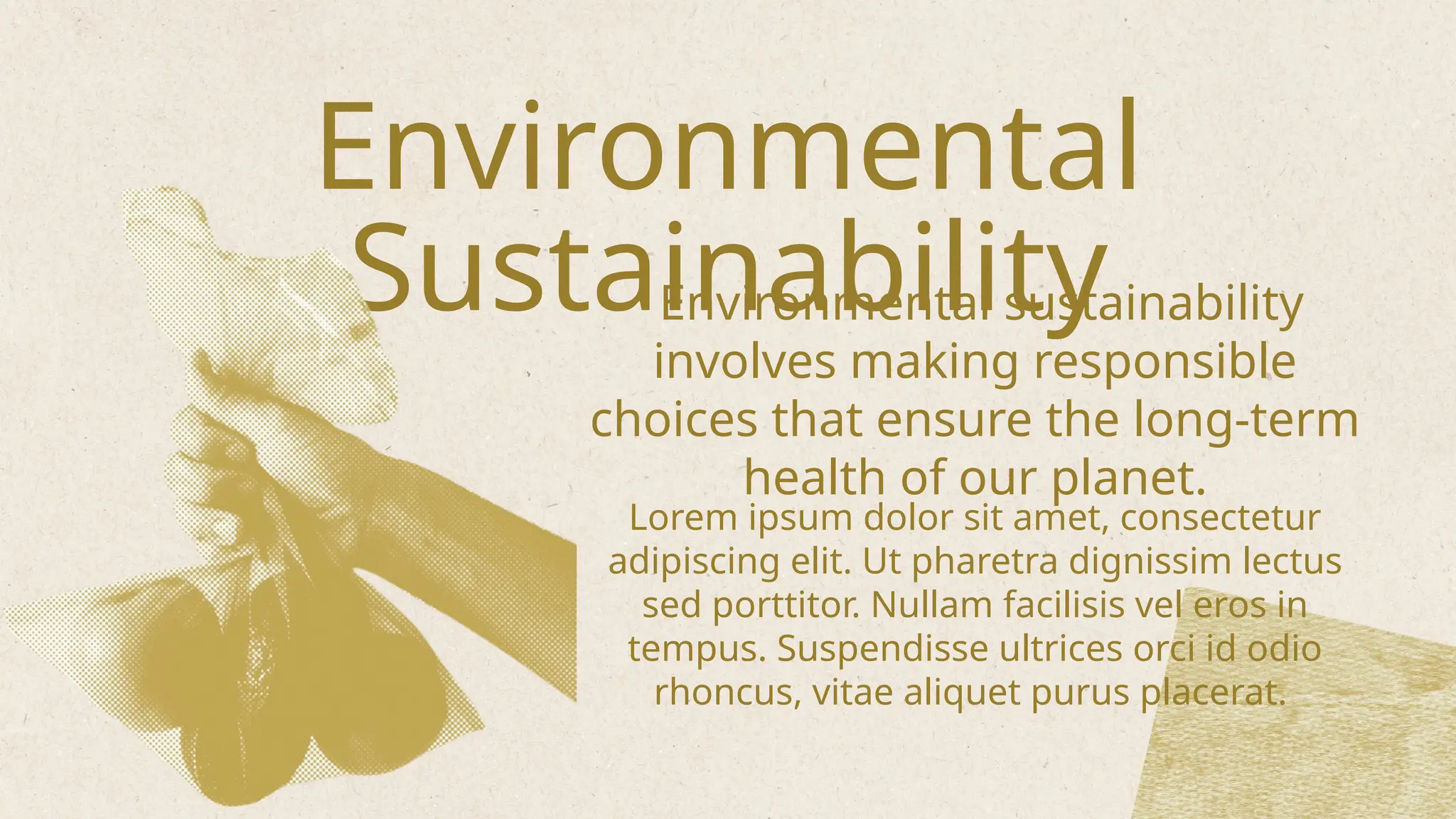 Duotone Modern Textured Environmental Sustainability Campaign ...