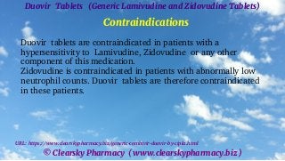 Duovir Tablets (Generic Lamivudine and Zidovudine Tablets) | PPT
