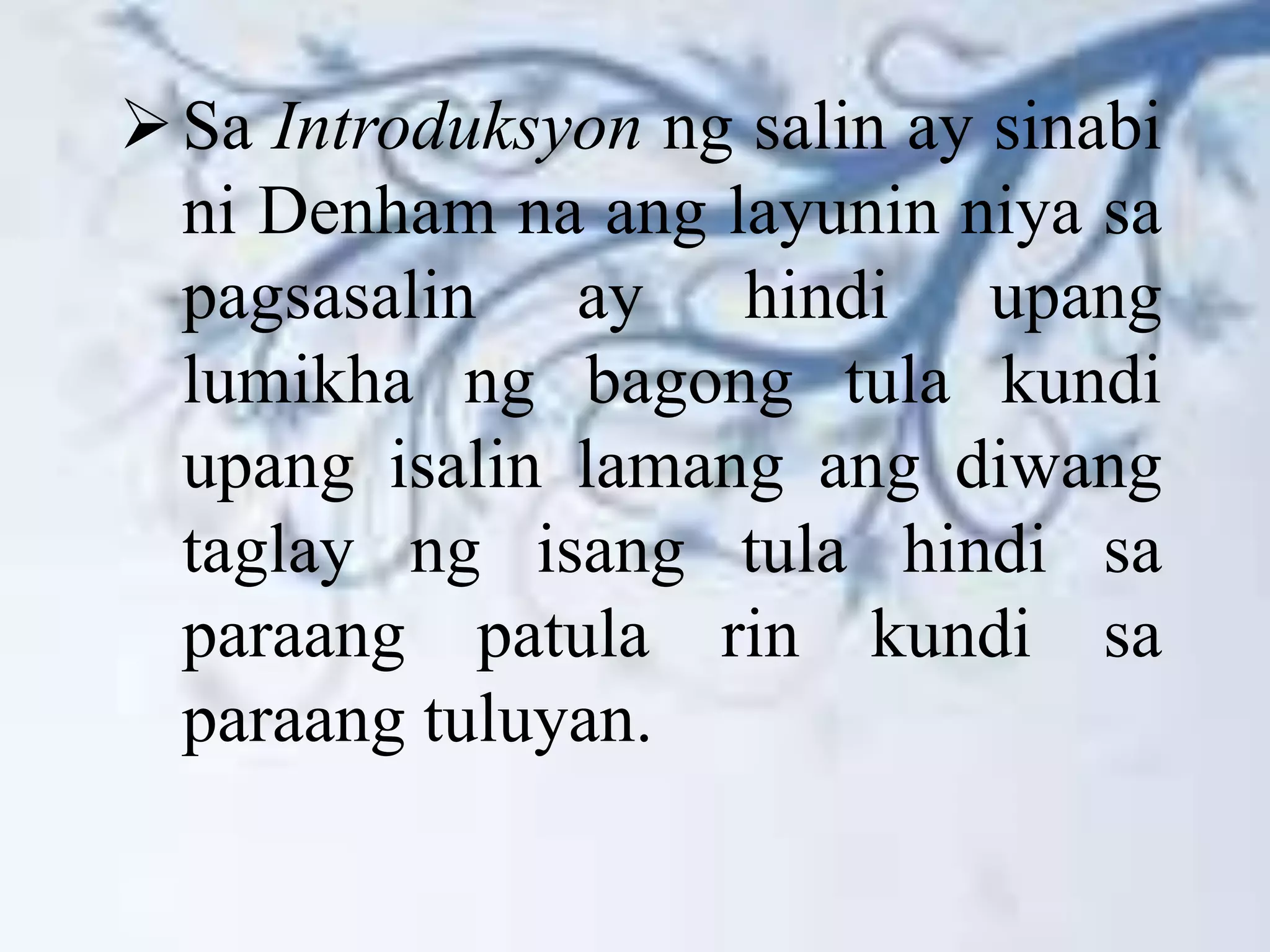 Pagsasaling-Wika: Poesya o Tula | PPTX