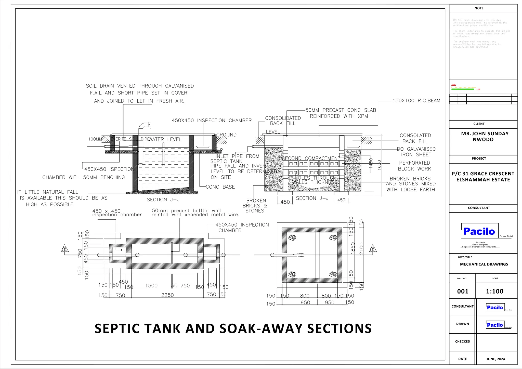 3 Bedroom Duplex Sample Design Drawings Merged | PDF