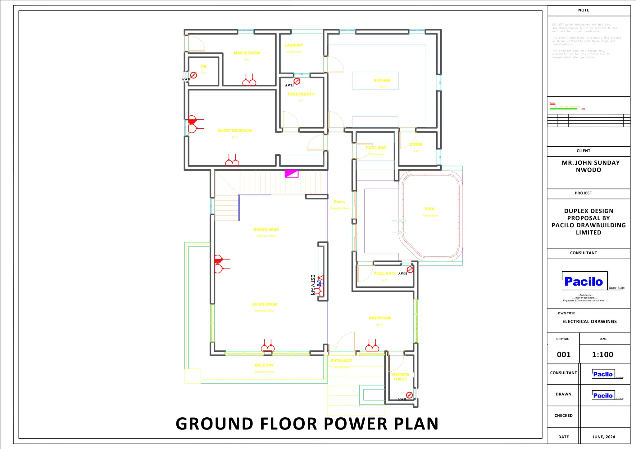 3 Bedroom Duplex Sample Design Drawings Merged | PDF